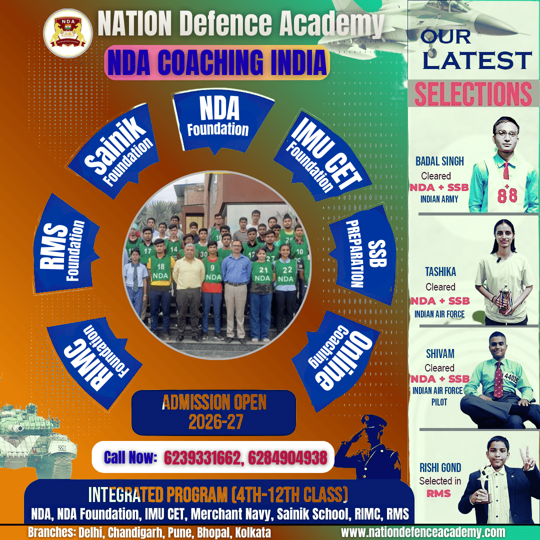 Best NDA Coaching in India | NDA Foundation & Schooling - Nation ...